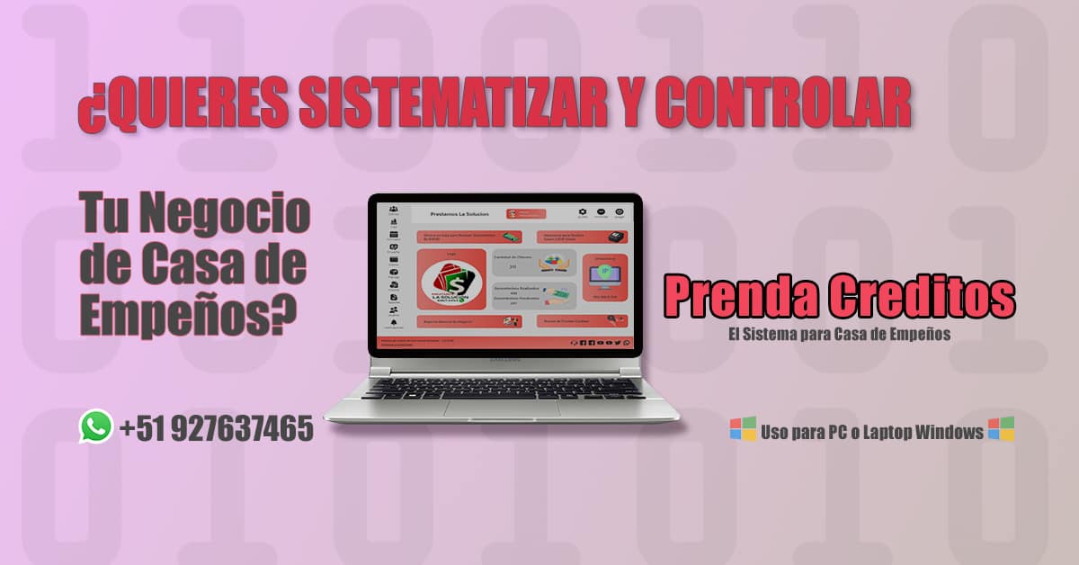 Software para Casas de Empeños - Prenda Creditos